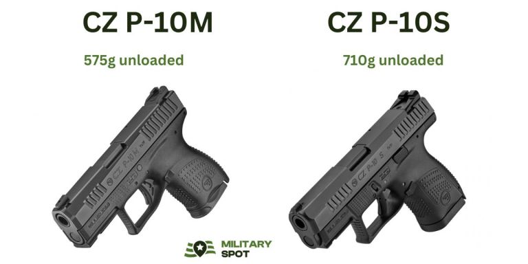 CZ P10M vs CZ P10S: what are the differences | Military Spot