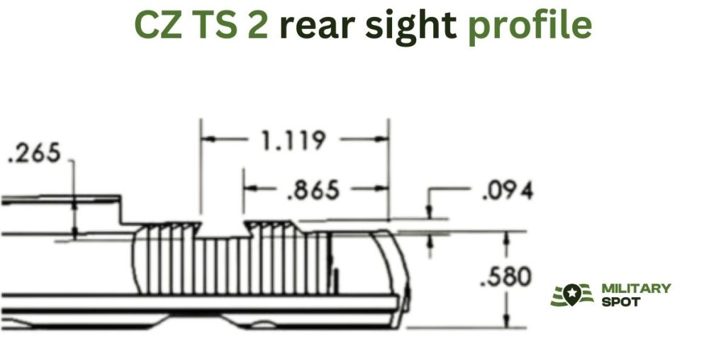 CZ TS 2 rear sight profile | Military Spot