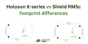 Shield RMSc vs Holosun K-series footprint | Military Spot