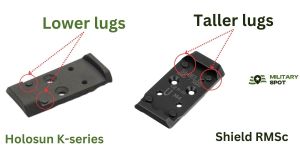 Shield RMSc vs Holosun K-series footprint | Military Spot
